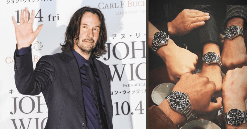 Left: TOKYO, JAPAN - SEPTEMBER 10: Keanu Reeves on September 10, 2019 ...