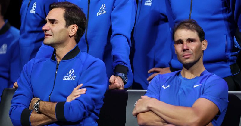 Cover Image Source: Roger Federer of Team Europe shows emotion ...